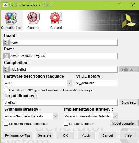 Getting Started with Xilinx System Generator for EDGE Artix 7 FPGA kit