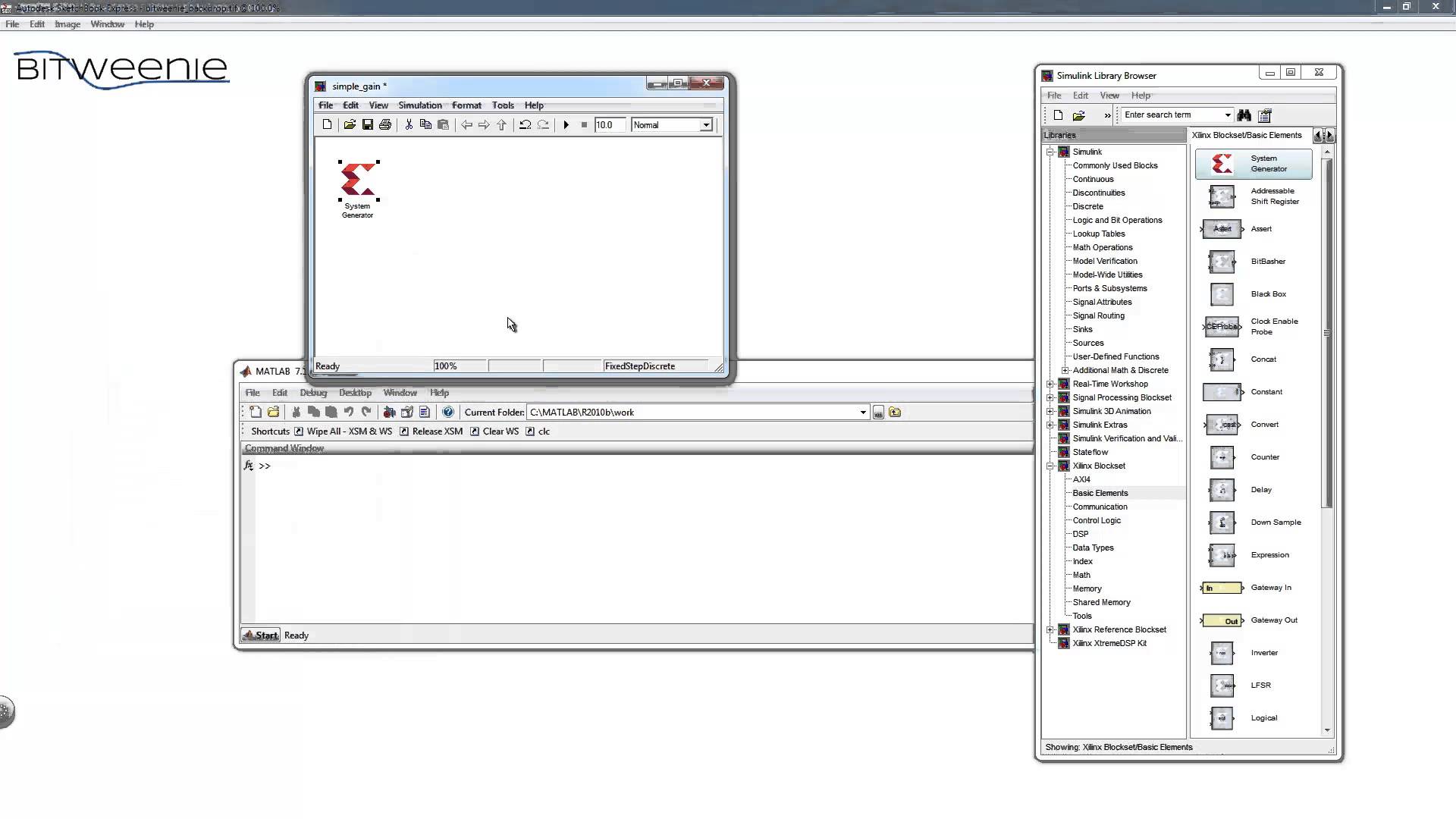 Xilinx System Generator Matlab Tutorial