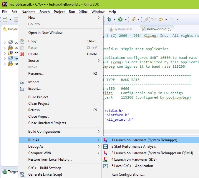 Getting Started with Vivado Microblaze design using EDGE Artix 7 FPGA kit