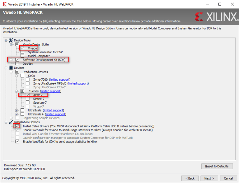 Download and Installation of Vivado Design Suite for working with EDGE Spartan 7, Artix 7 and ...