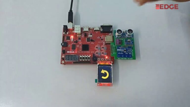 Displaying Gesture sensor output on TFT using EDGE Zynq SoC FPGA kit